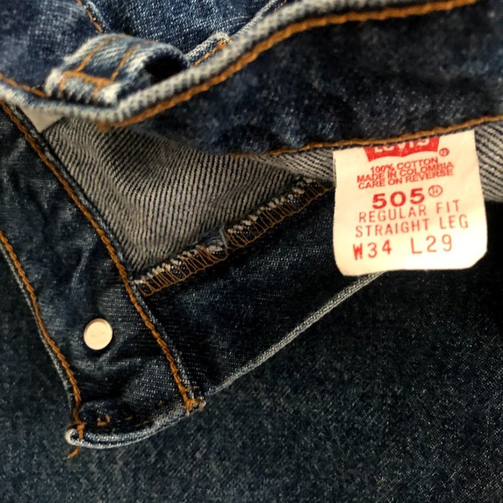 Vintage 505 Levi's Regular Fit Jeans - Gem